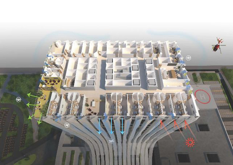 Nouveau CHU de Rabat, conçu par AIA Life Designers