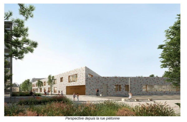 Saclay, ensemble scolaire de Corbeville, par M’CUB et F. Moussavi